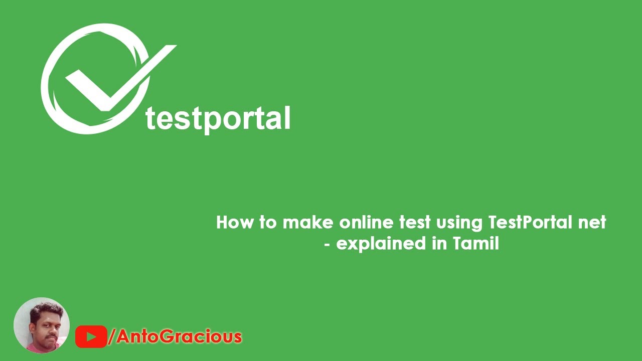 How to make online test using TestPortal - YouTube
