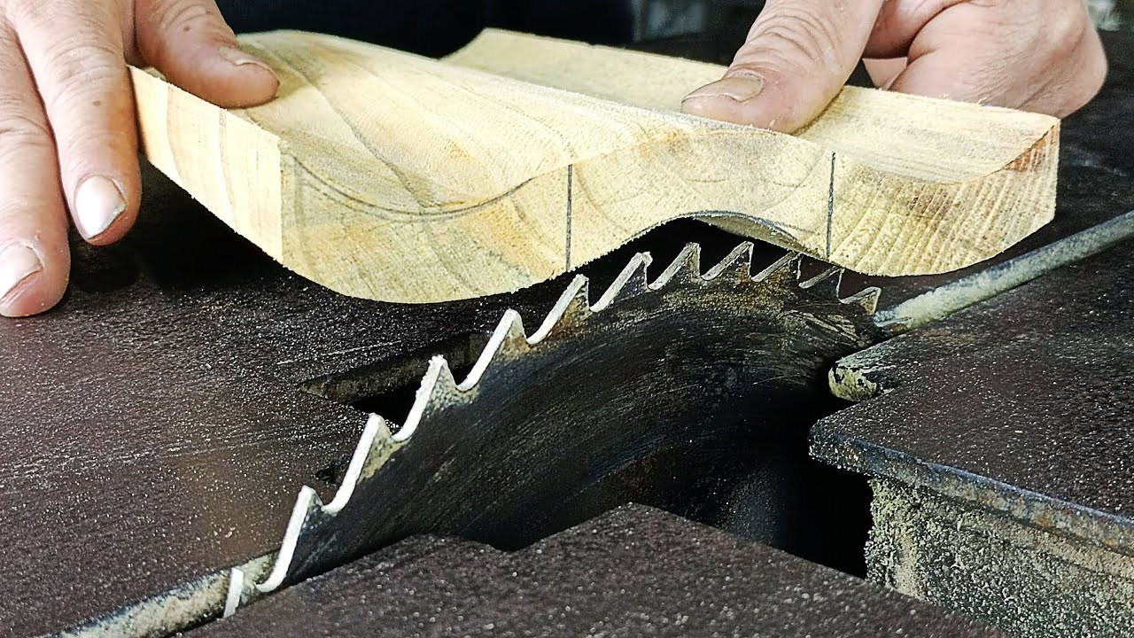 TOP 4 GOOD IDEAS in this video! Bend wood using a cast circular saw ...