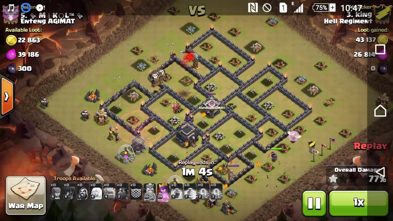 Clash of clans max th 9 destroyer - YouTube
