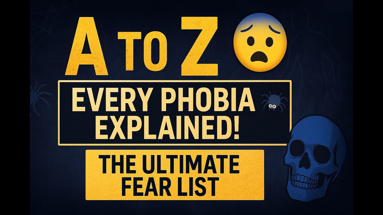 A to Z: Every Phobia Explained! The Ultimate Fear List! | #Phobias # ...