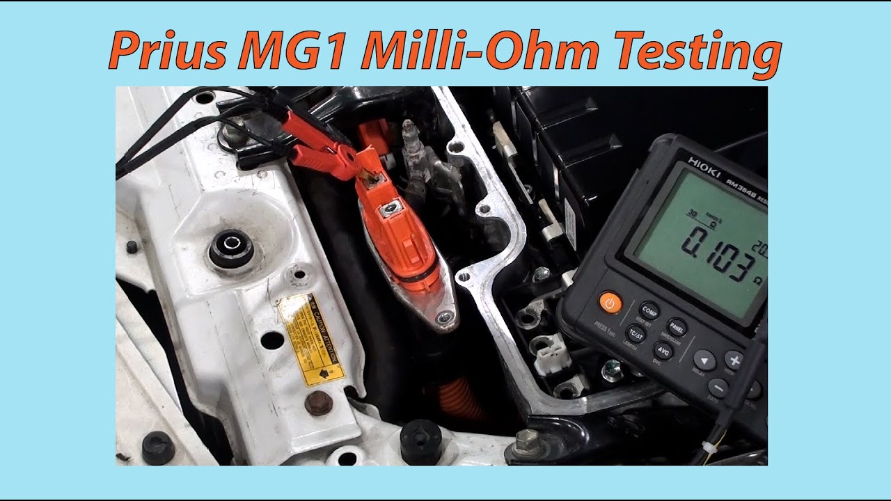 Prius Hybrid On Car MG1 Milli-Ohm Testing - YouTube
