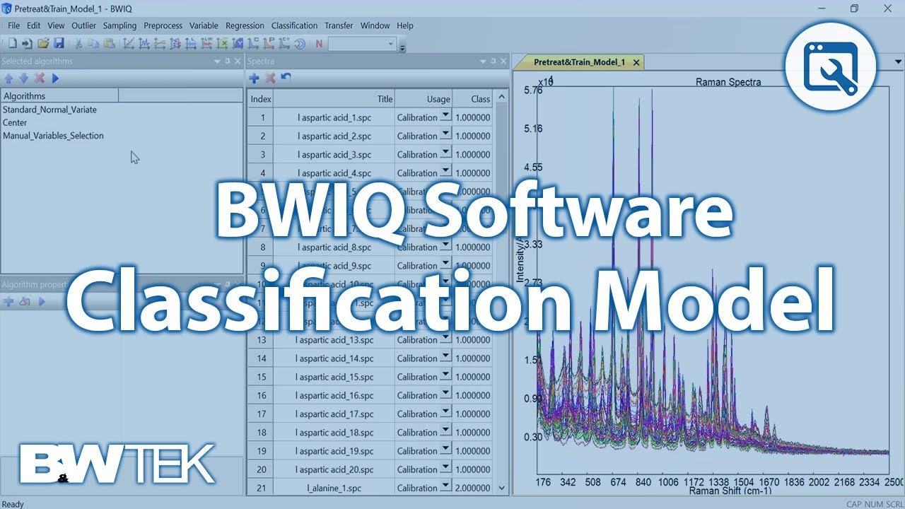 B&W Tek - BWIQ - Building a Classification Model - YouTube