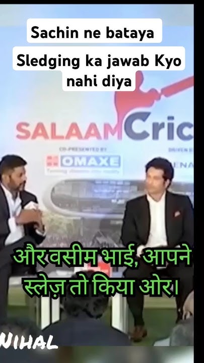 🤣sachin ne bataya Wasim ki sledging ka jawab kyo nahi diya. #shorts #shortsfeed #youtubeshorts ...
