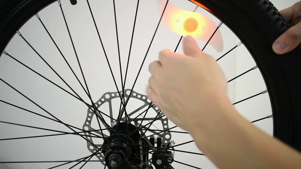 Led bike spoke light installation tutorial - YouTube