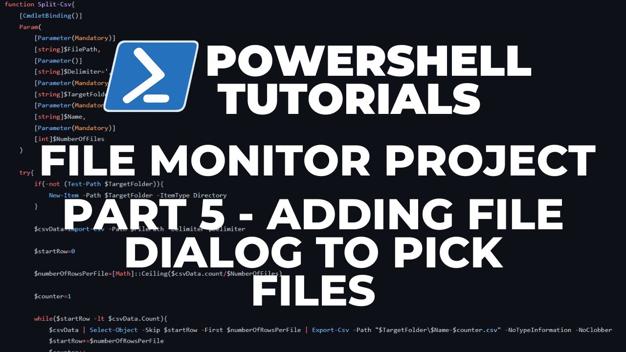 PowerShell Tutorials : File Integrity Monitor Project - Part 5 - Adding ...