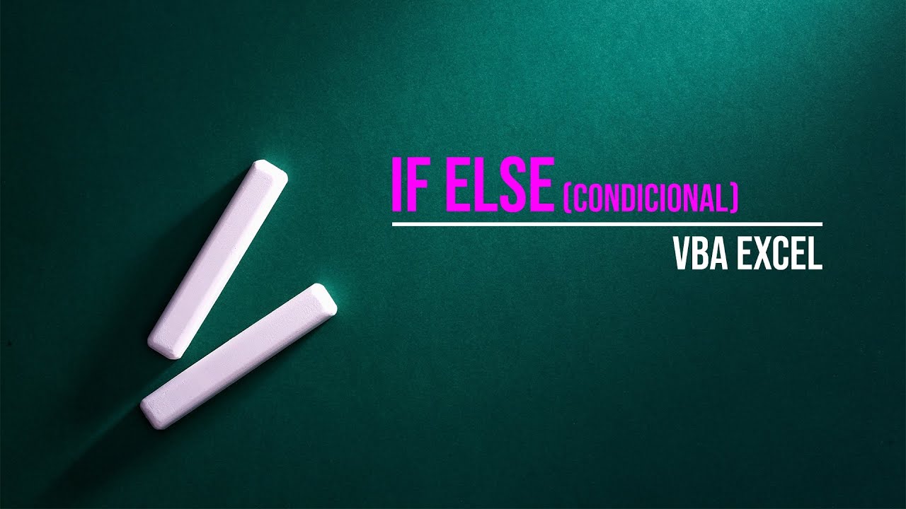 24 Aula If Then Else VBA Excel condicional YouTube 24 Aula If Then Else VBA Excel condicional YouTube
