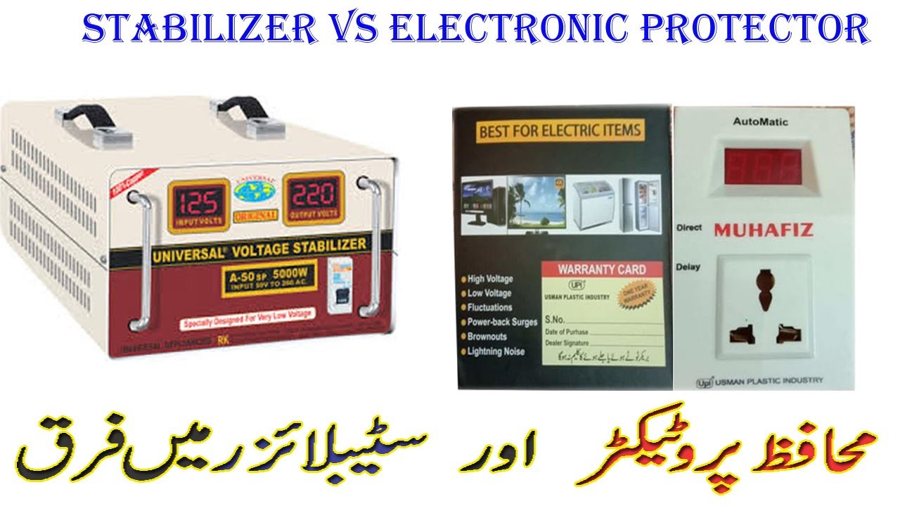 Differences Between Stabilizer and Muhafiz Protector | Uses | - YouTube