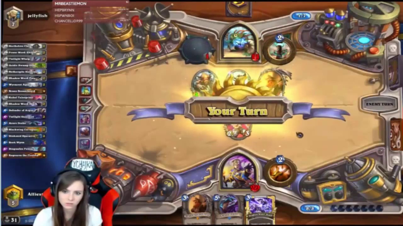 Hearthstone deck | live stream | Alliestrasza||Priest vs Shaman - YouTube