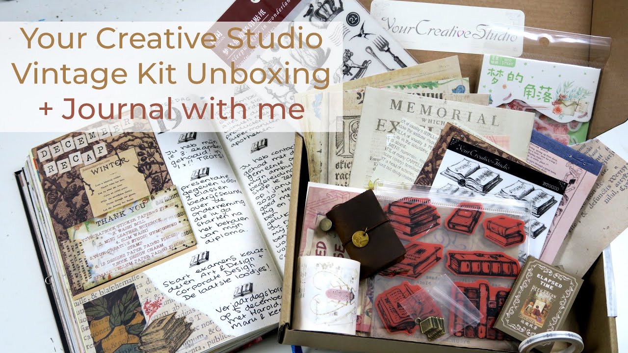Your Creative Studio Kit Unboxing | Creative Journal with me | December ...