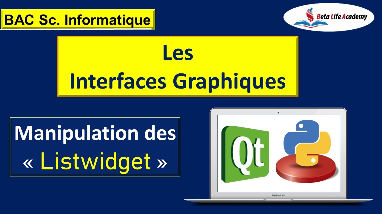 BAC Info | Python + QtDesigner | Apprendre les manipulations des ...