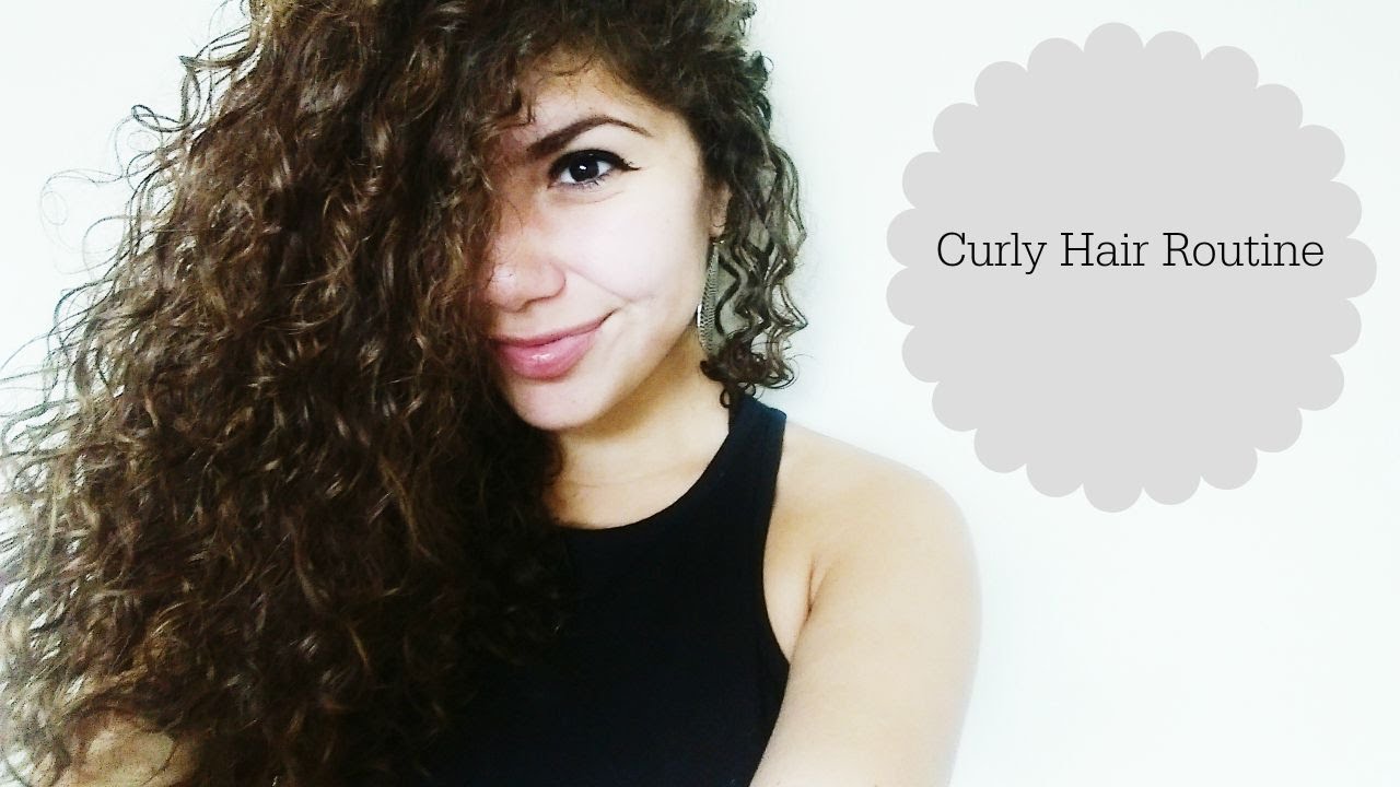 MY CURLY HAIR ROUTINE 2015 - YouTube