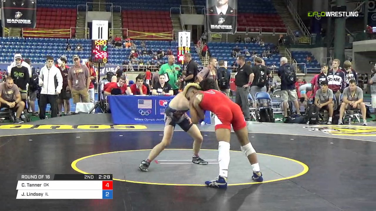 Cadet FS 120 Round of 16 - Caleb Tanner (OK) vs. Jacob Lindsey (IL ...