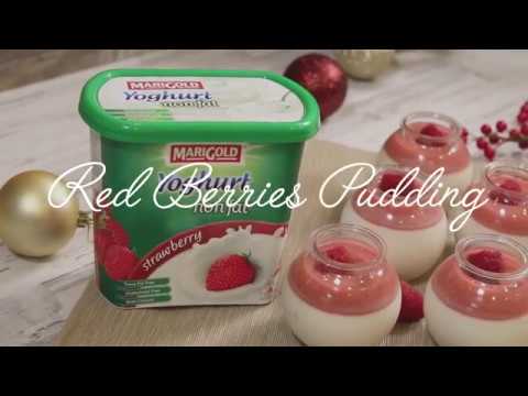 Red Berries Pudding Recipe with MARIGOLD Non Fat Yoghurt - YouTube