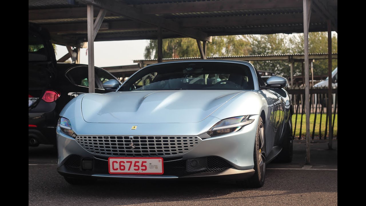 11 Ferrari Roma's at Goodwood on Track - YouTube