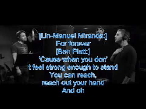 Lin Manuel Miranda & Ben Platt --FOUND TONIGHT LYRICS (instrumental ...