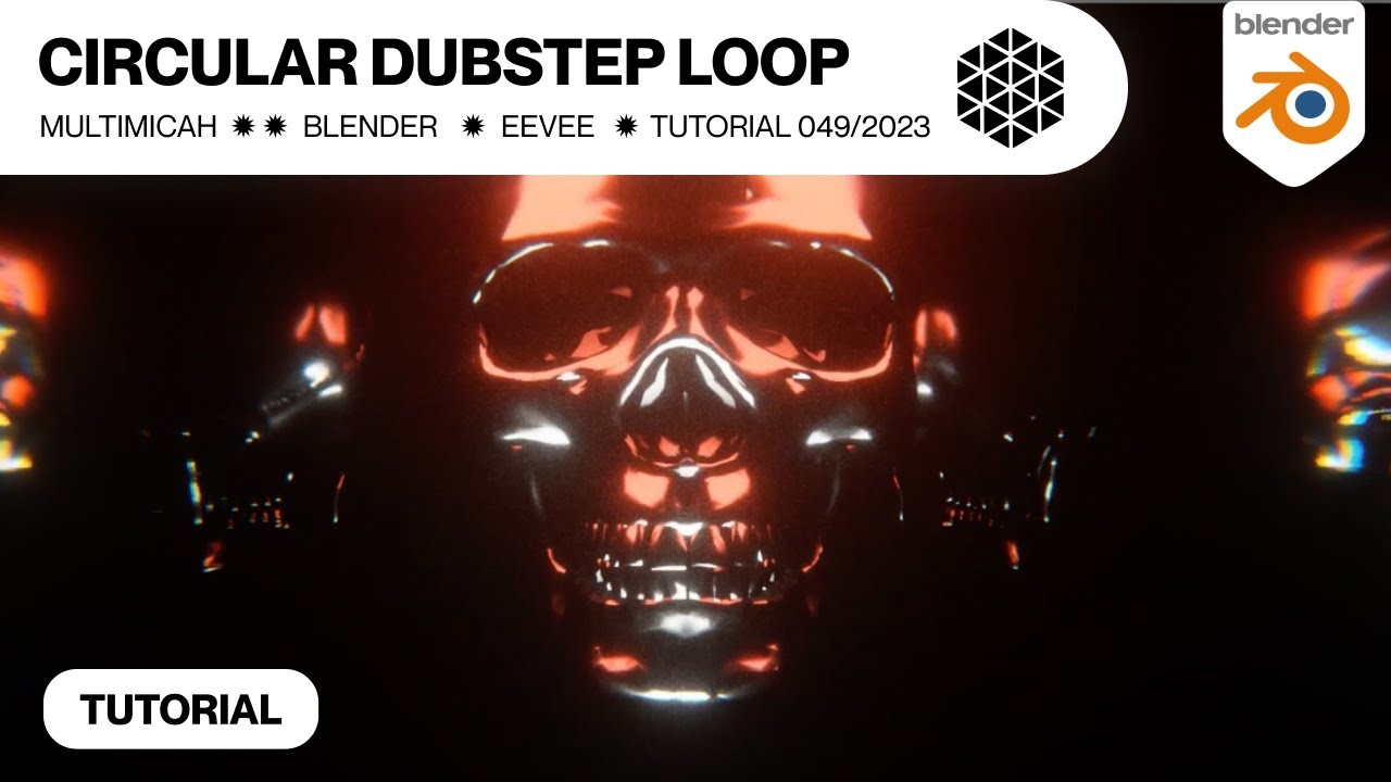 create circular spinning dubstep visual (blender 3.5.1) - YouTube