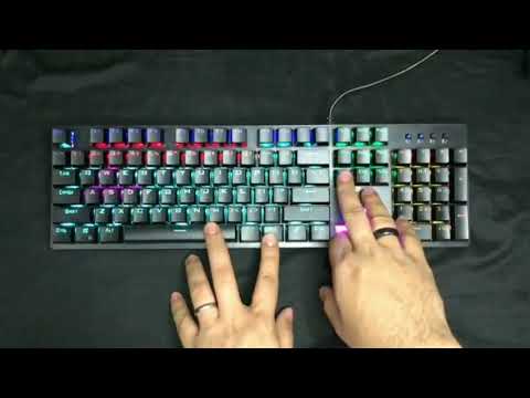 HP GK100F MECHANICAL KEYBOARD - YouTube