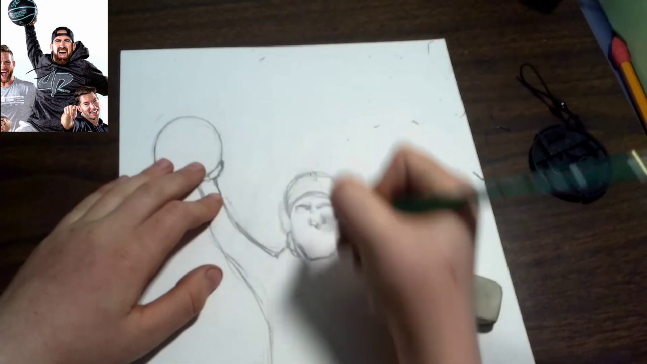How to Draw Tyler Toney from Dude Perfect - YouTube