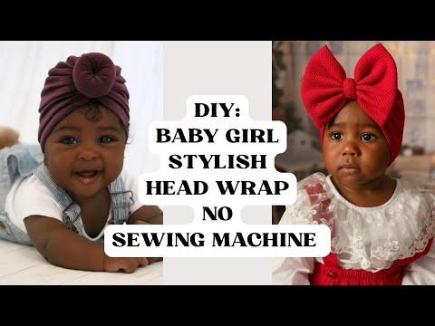 How to Make a Baby Girl Turban (No Sewing Machine Needed) | Easy Hand-Sewn Dough Head Cover Tutorial