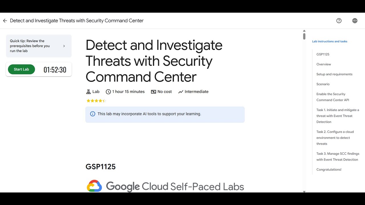 Detect and Investigate Threats with Security Command Center | Lab ...