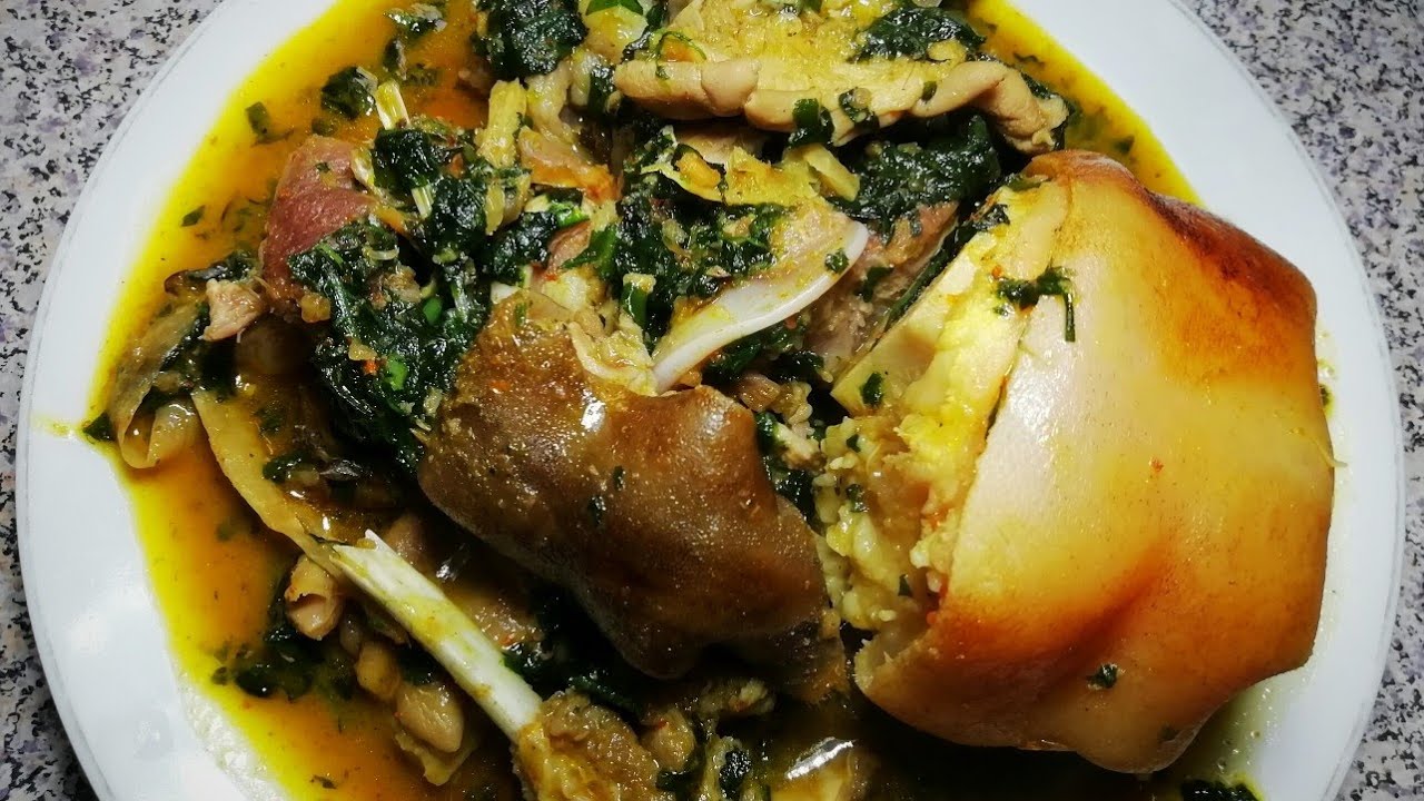 Achi bitter leaf soup - YouTube