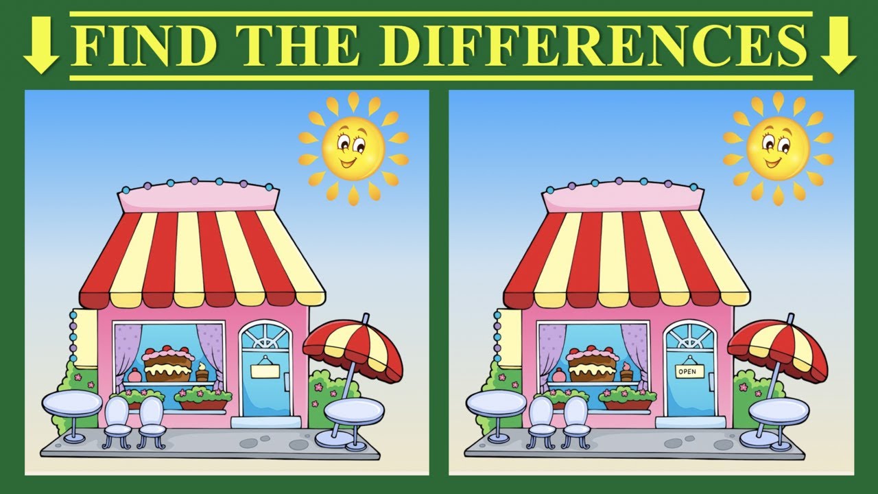 Find 3 Differences Picture Puzzle # 33 - YouTube