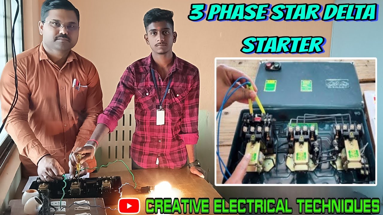 🔥Incredible! 3-Phase Star Delta Starter full details # Series lamp ...
