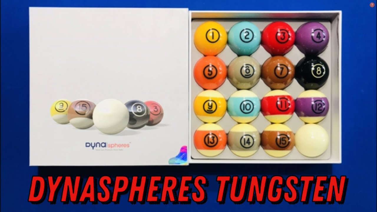 DYNASPHERES TUNGSTEN Pool Ball Set - YouTube