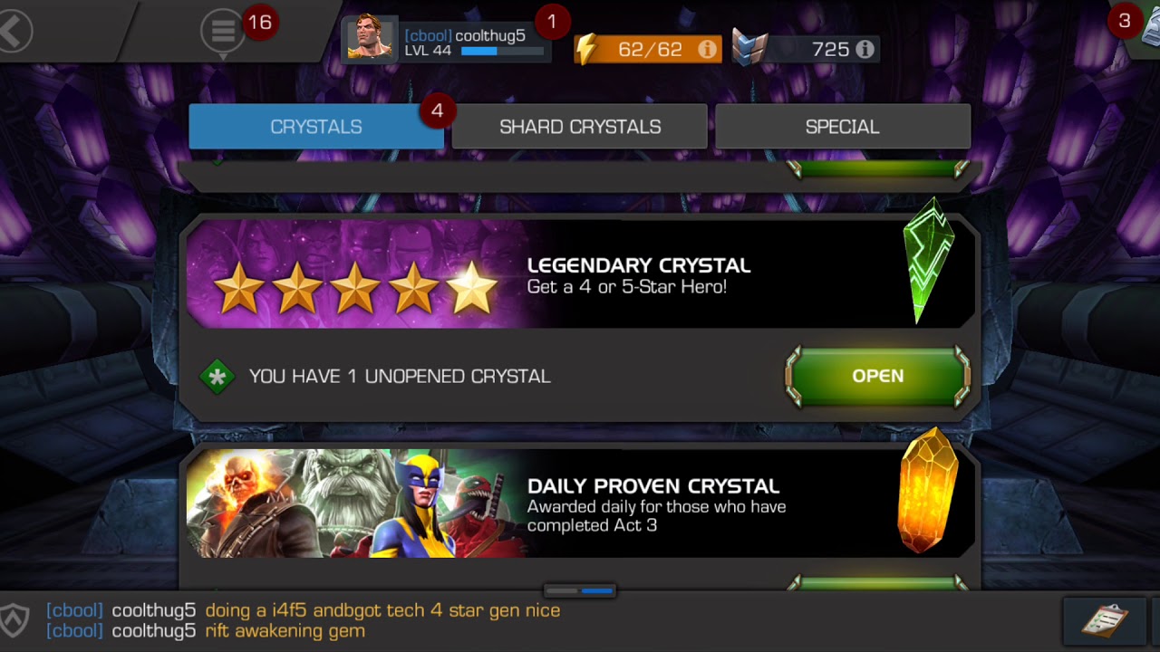 Legendary crystal opening - YouTube