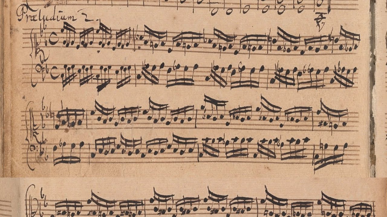 J. S. Bach, Prelude in C minor, Clavier-Büchlein for W. F. Bach, BWV ...