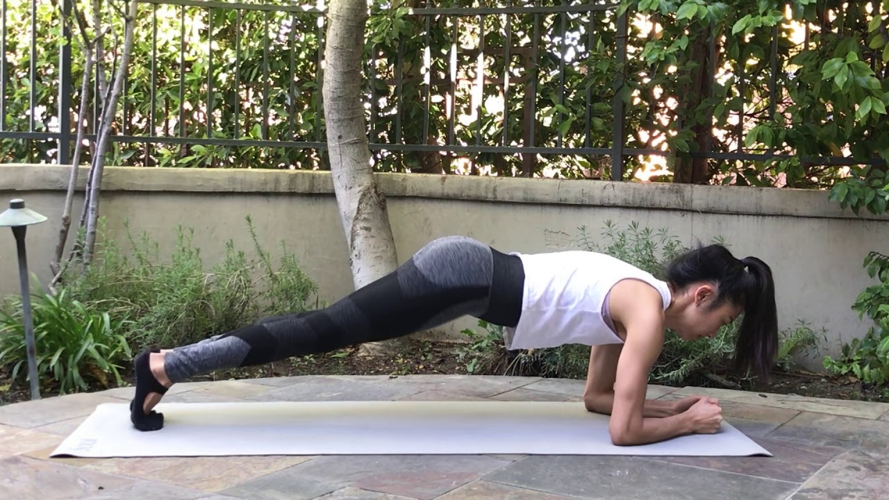 Tummy Tightening Workout Rainbow Plank - YouTube