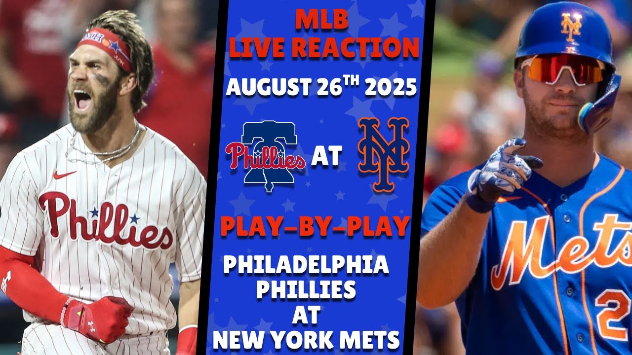 Mets vs Phillies ⚾ Live Reaction & Play-by-Play! - YouTube