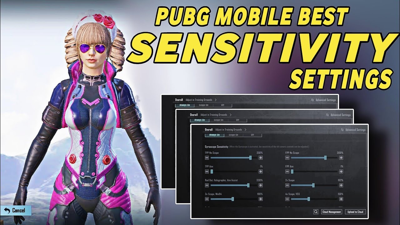 New Best Sensitivity settings for Pubg Mobile | Perfect sensitivity and ...