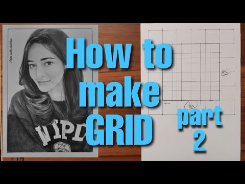 How to make grid | face drawing | from picsart | training part 2 ...