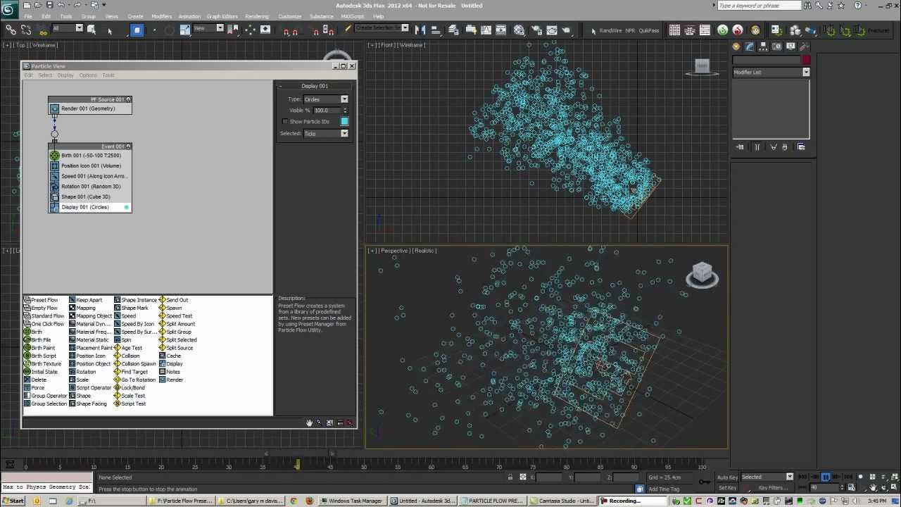 3ds Max Particle Flow Presets - YouTube