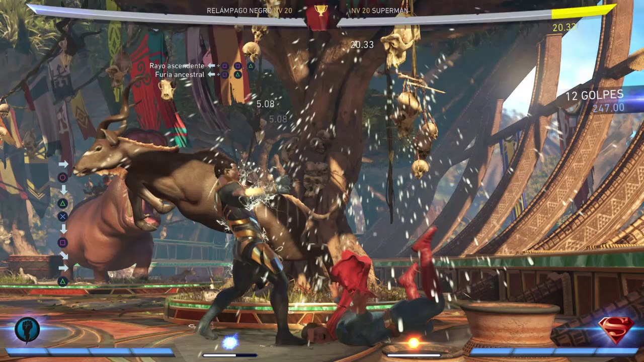 Raiden / Black Ligthning Combo into trait in the corner - YouTube