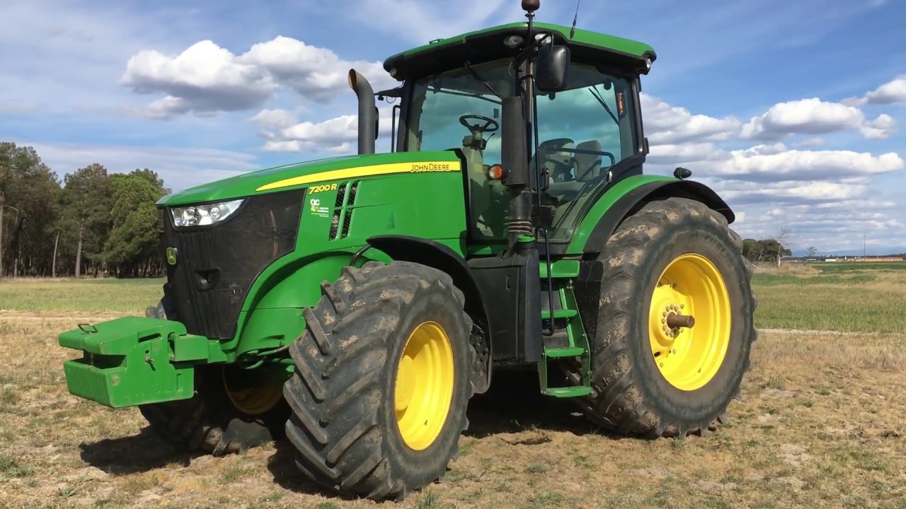 John Deere 7200R tractor Sound + Technical data - YouTube