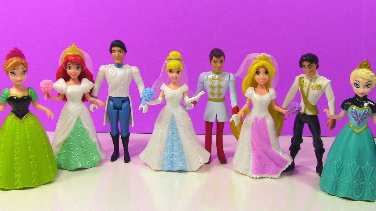 Disney Princess Fairytale Wedding Collection with Frozen Elsa and Anna ...