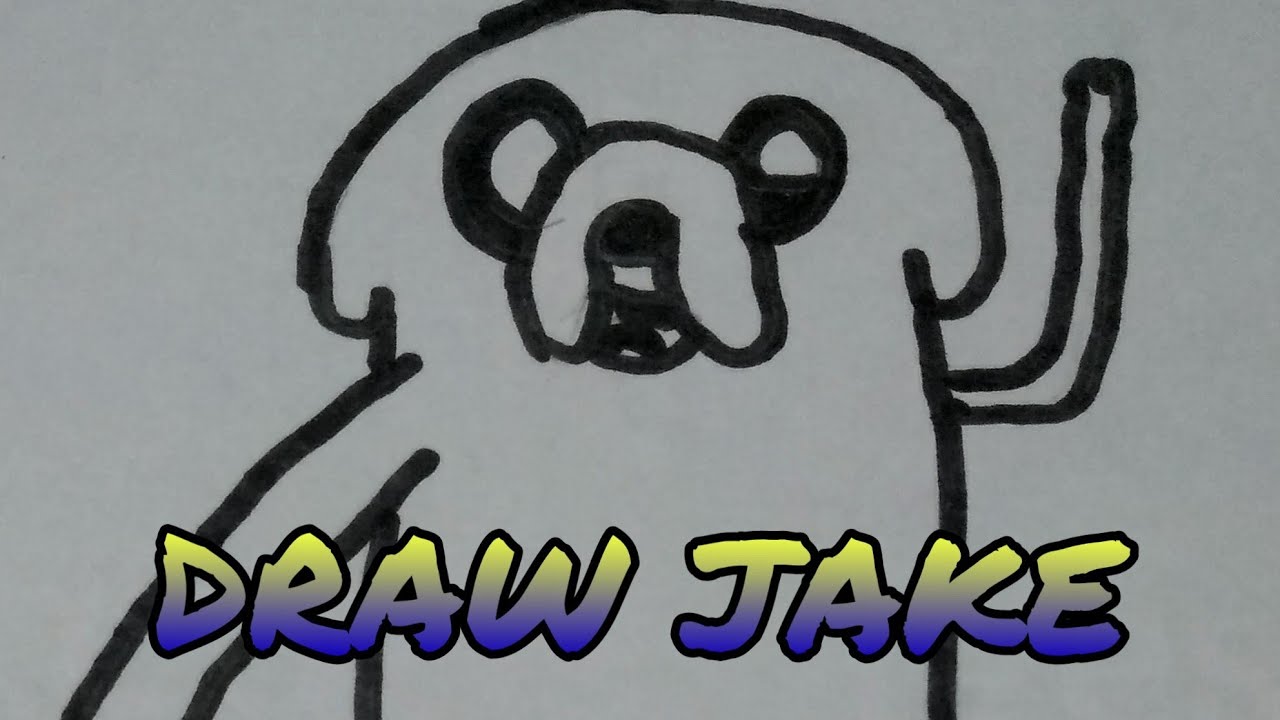 How to draw Jake with easy way | DRAW MAJIC - YouTube