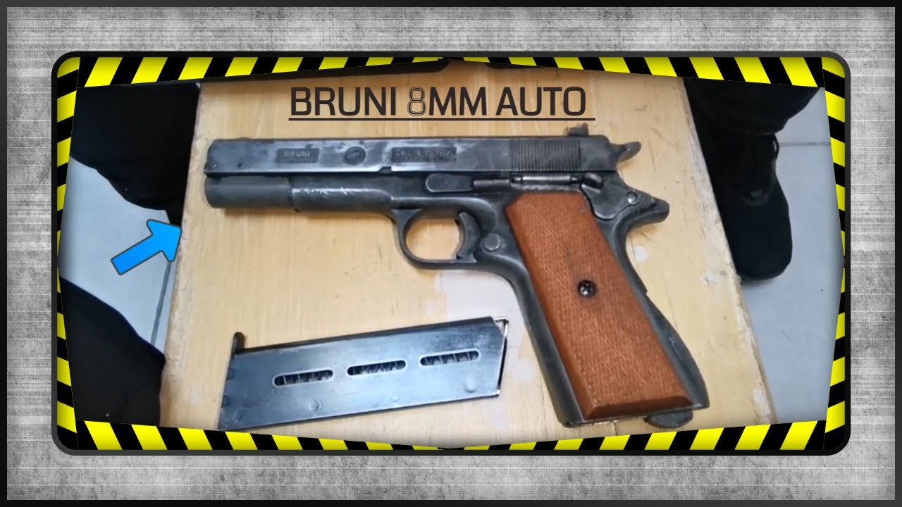ARME À FEU EN VENTE LIBRE BRUNI 8MM AUTO ( PAK ) DEMONTAGE - YouTube