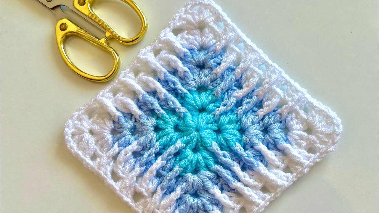 BEAUTIFUL!🌸 How to crochet a granny square for beginners / Step by Step ...