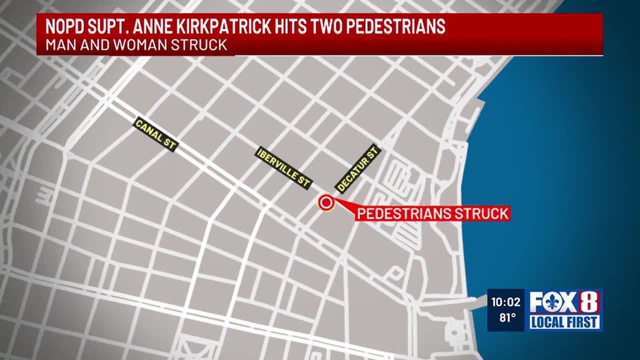 NOPD Chief Anne Kirkpatrick involved in crash injuring two pedestrians, police say - YouTube