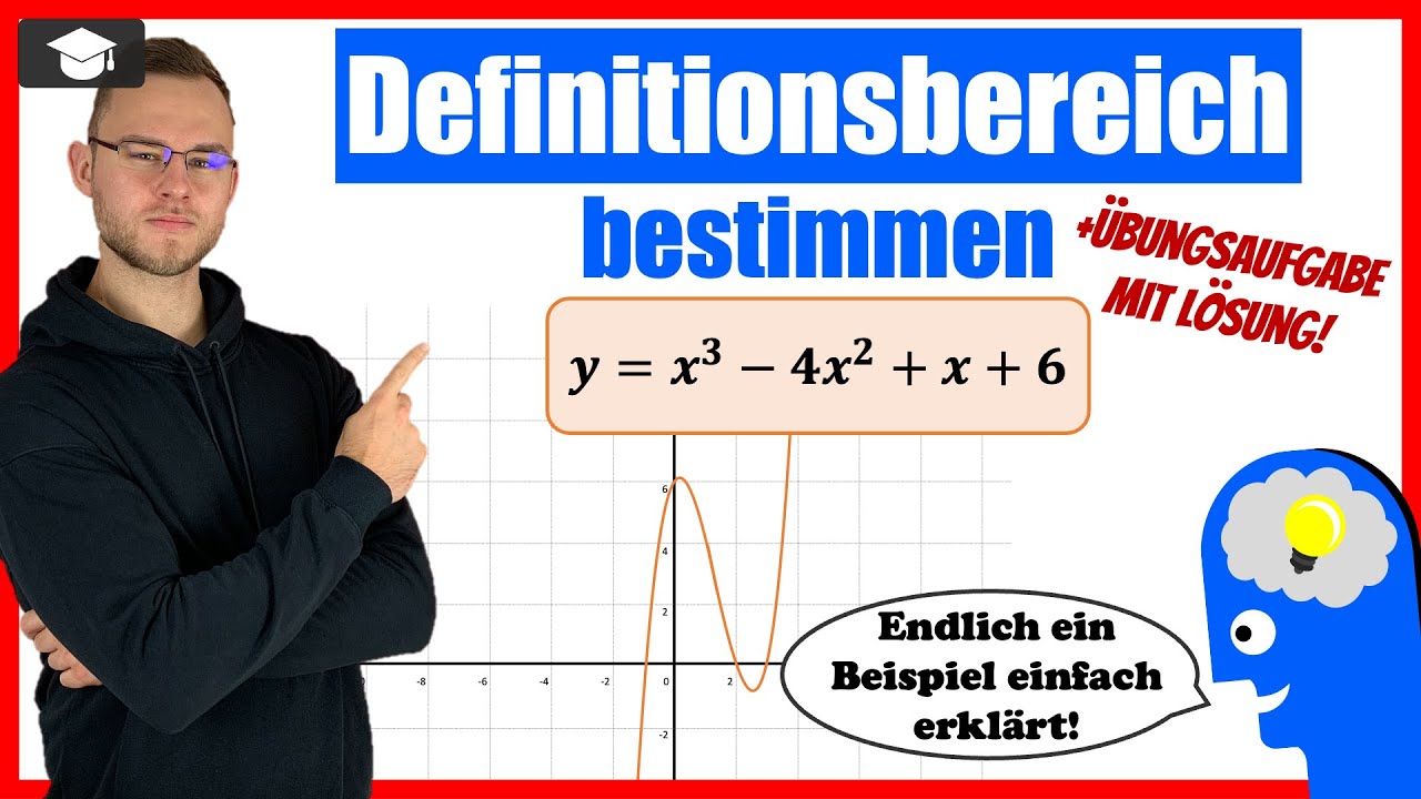 Polynomfunktion 3. Grades Definitionsbereich bestimmen - YouTube