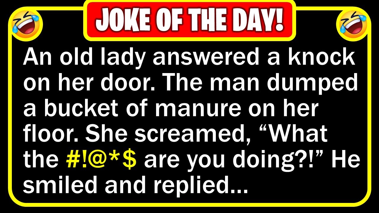 🤣 BEST JOKE OF THE DAY! - A little old lady answered a knock on the ...