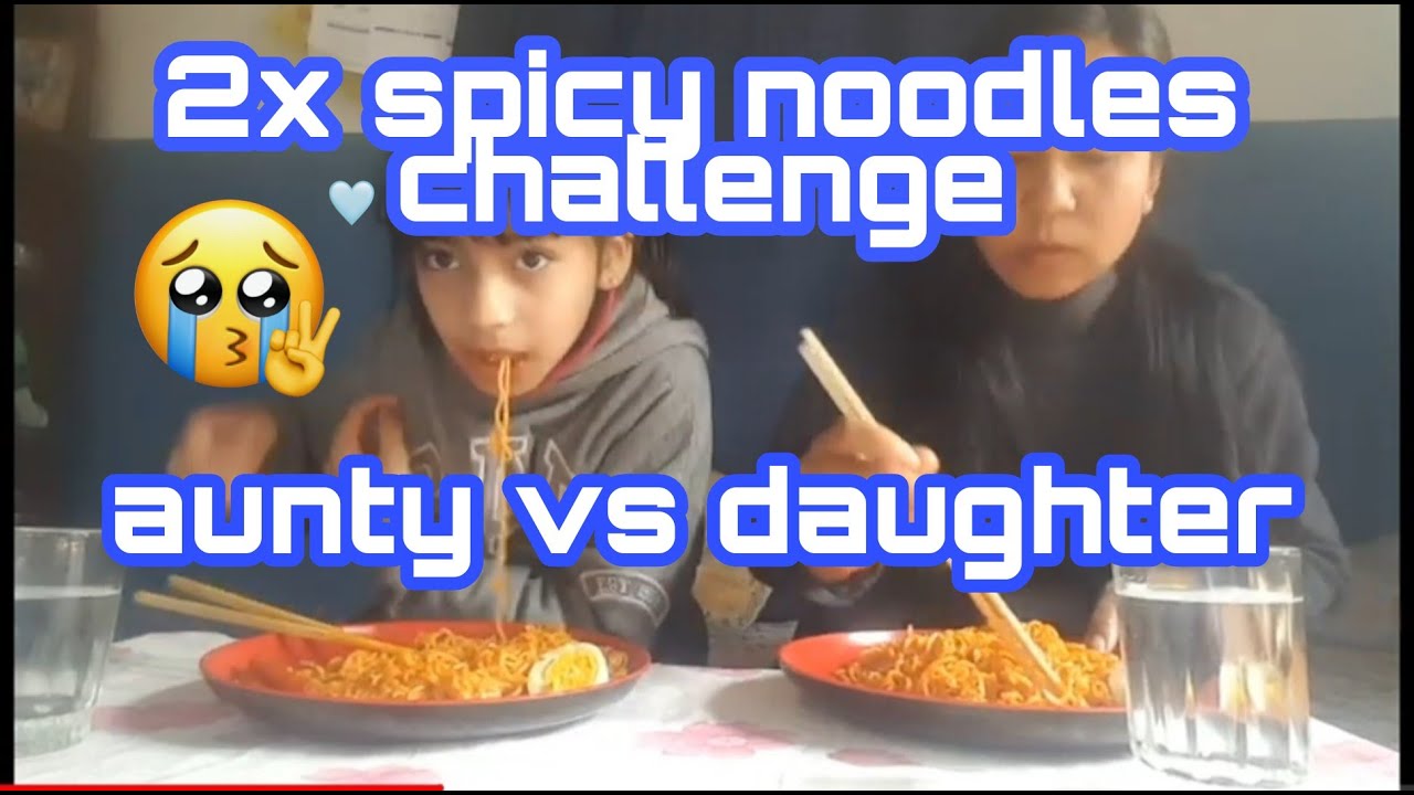 2x Korean Spicy Noodle Challenge Noodle Challenge Hot Noodles Mukbang