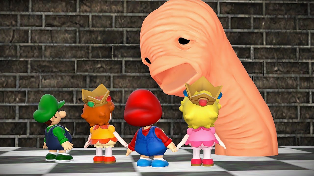 Mario Babies And The Big Worm - YouTube