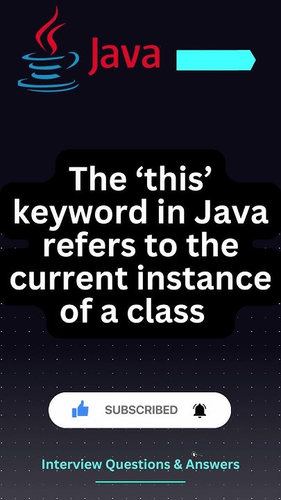 What Is This Keyword In Java Java Shorts Javaprogramming Javatutorial
