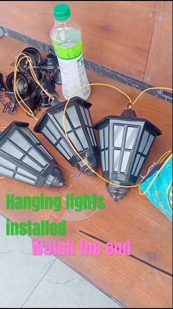 Hanging lights installed|| hanging lamp installation || hanging lights ...