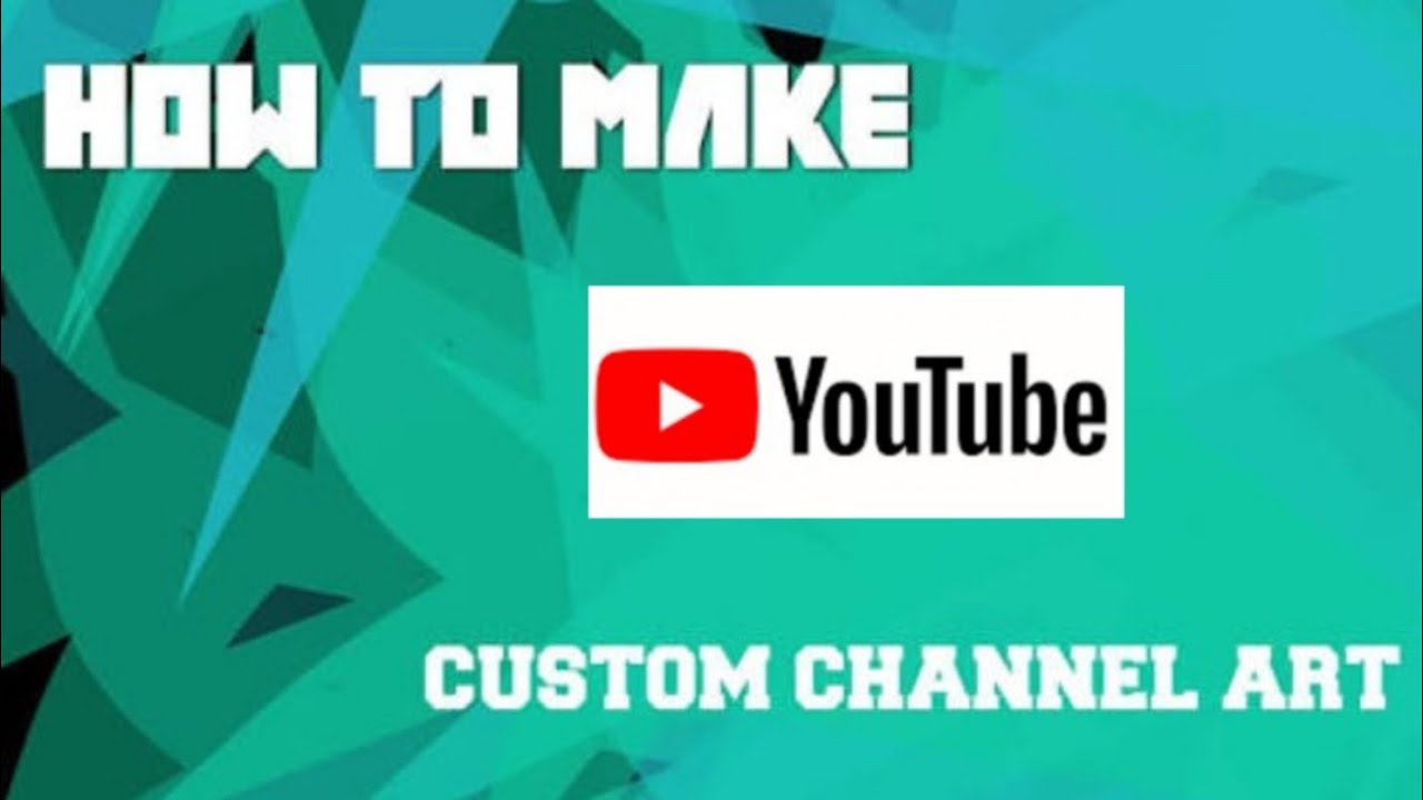 How to make custom channel art | multi tv - YouTube