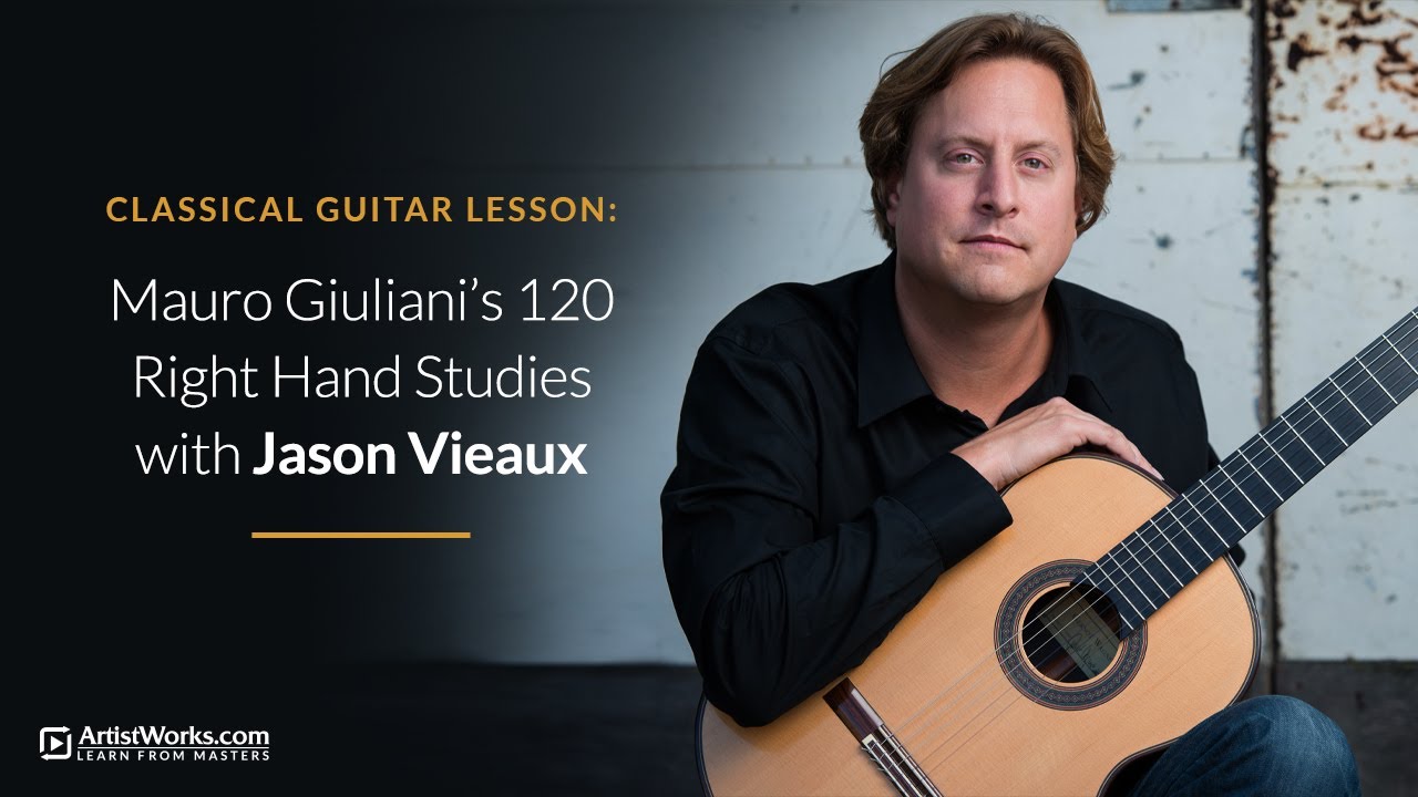 Classical Guitar Lesson: Mauro Giuliani's 120 Right Hand Studies with ...